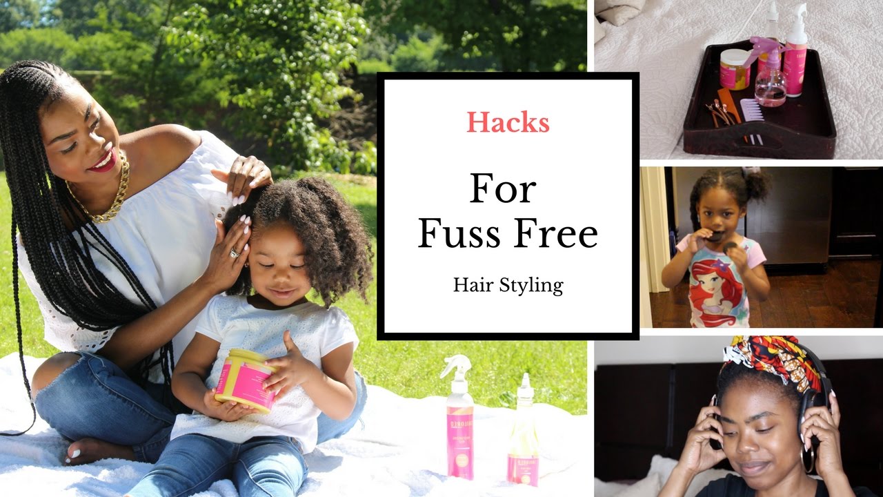 Hacks for Easy & Fuss Free Hair Styling on Your Child's Hair - YouTube