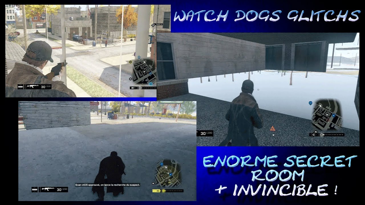 GLITCH | WATCH DOGS | ENORME SECRET ROOM + INVINCIBLE ! - YouTube