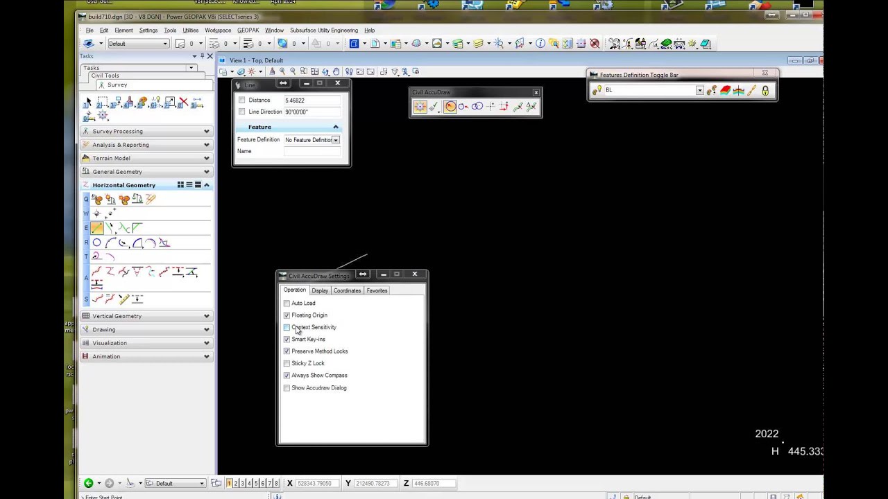 Quick tip on rotating the compass in Civil Accudraw - YouTube