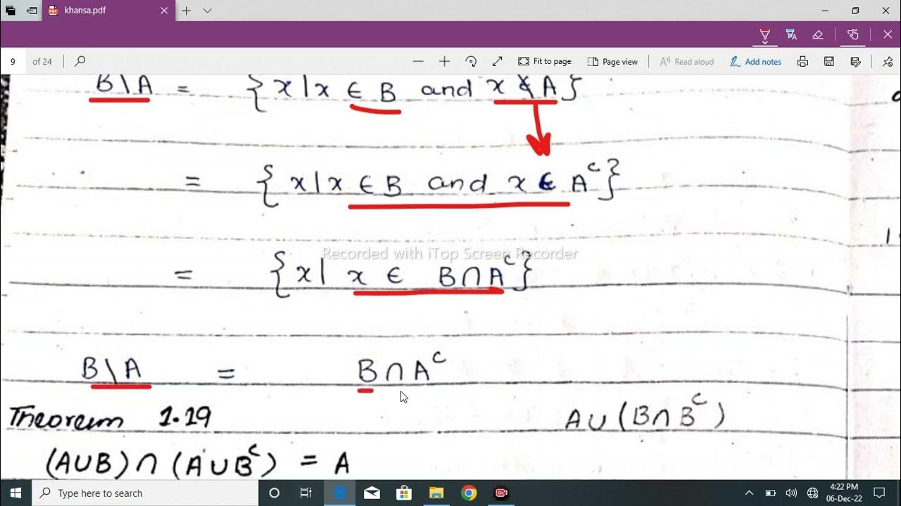 Dual form in set theory | Union and subsets proof | Set theory - YouTube