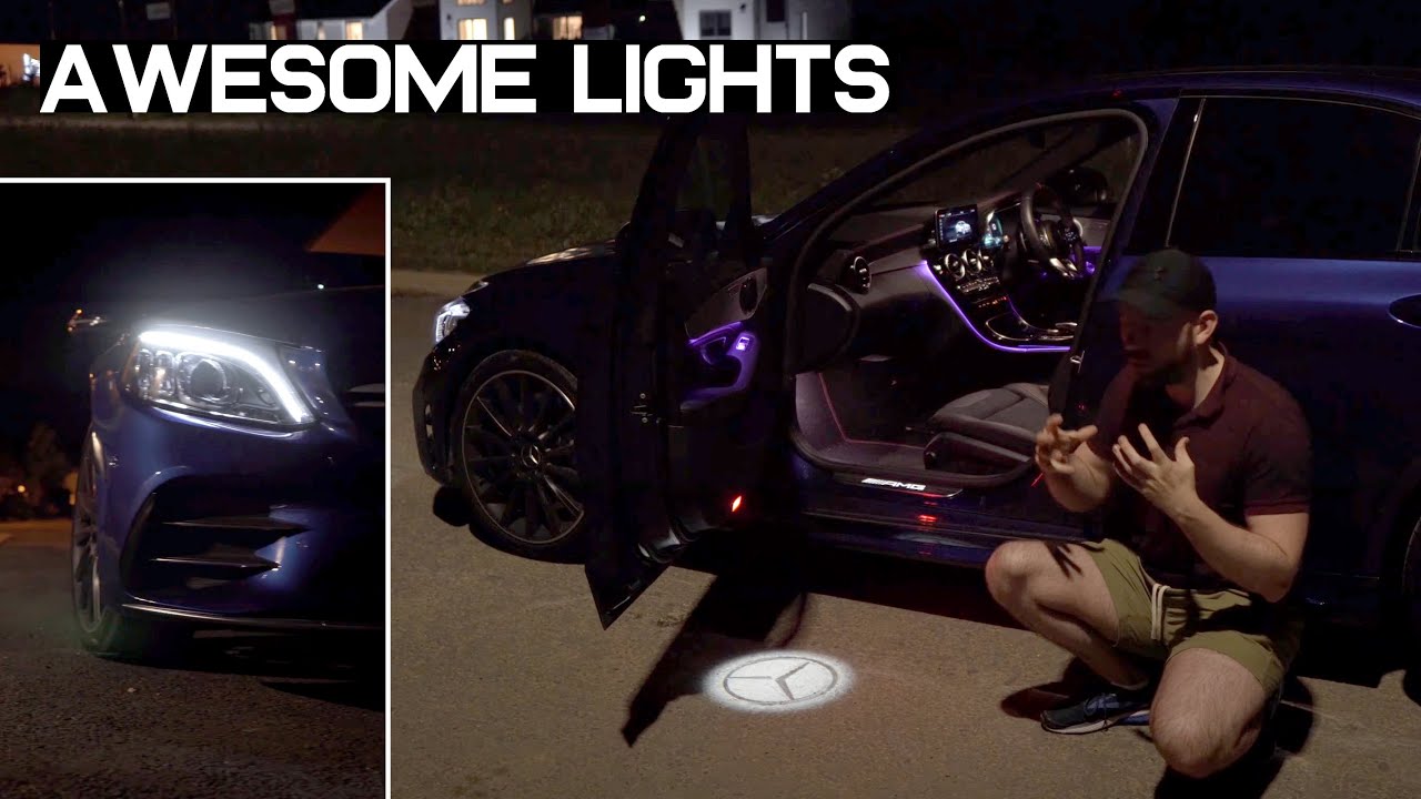 2019 C43 AMG Ambient lighting and Mutibeam LED full overview and drive ...