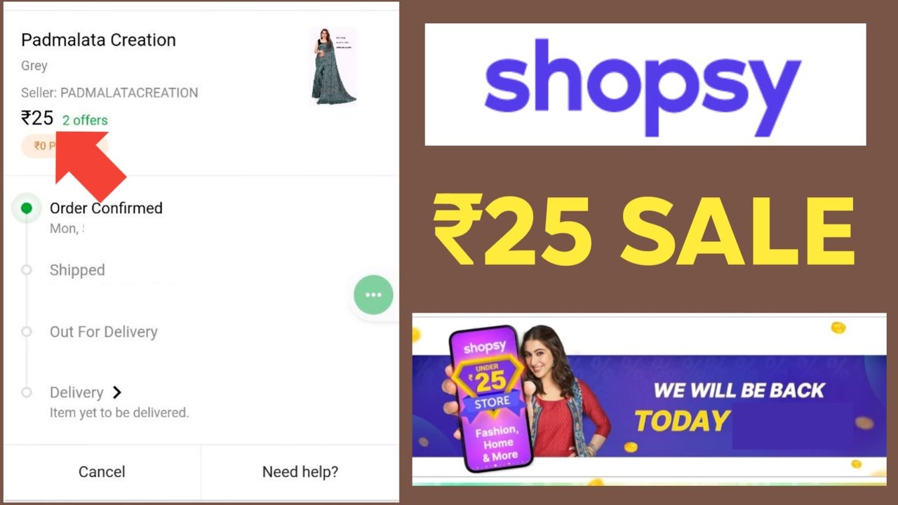 Shopsy ₹25 Sale | Shopsy 25 Rupees Ka Product Kaise Order Kare | Shopsy 25 Rupees Sale - YouTube