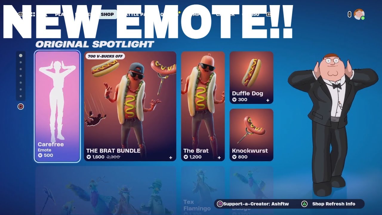 Fortnite Item Shop! New Carefree Emote! Birds of a Feather Bundle ...