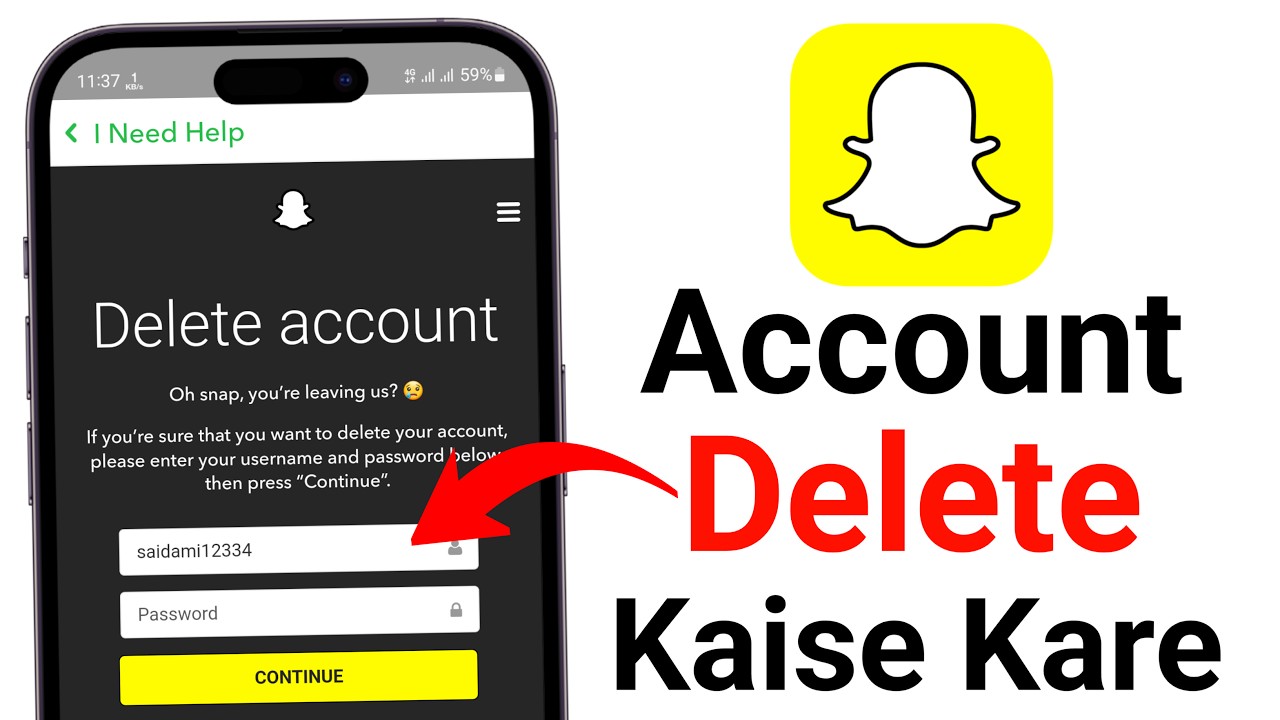 How To Delete Snapchat Account || Snapchat id delete kaise kare - YouTube