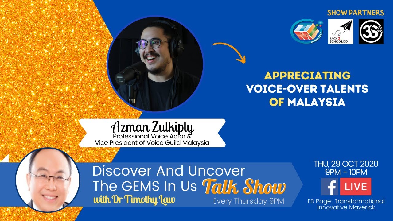 Discover And Uncover The GEMS In Us Talk Show with Azman Zulkiply - YouTube