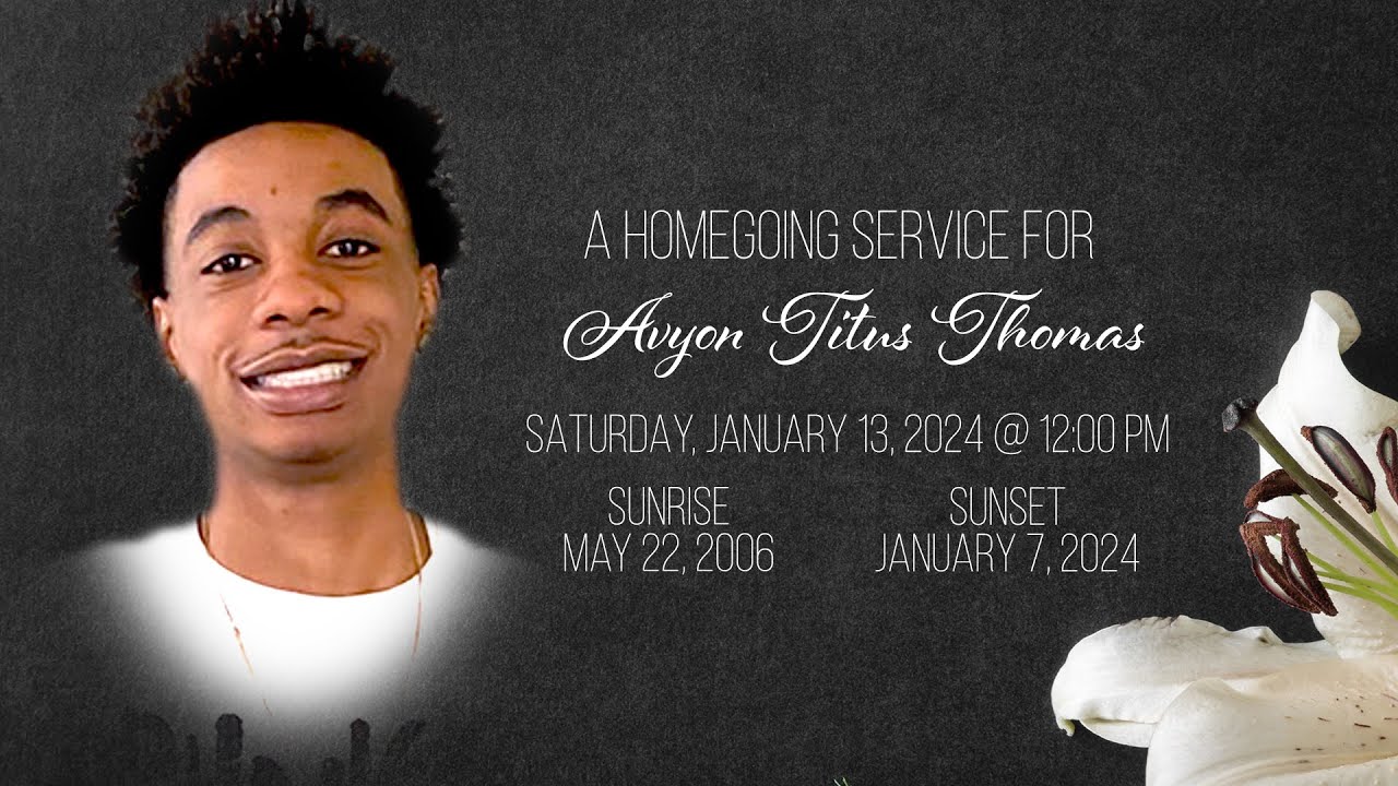 Homegoing Service for Avyon Titus Thomas - YouTube