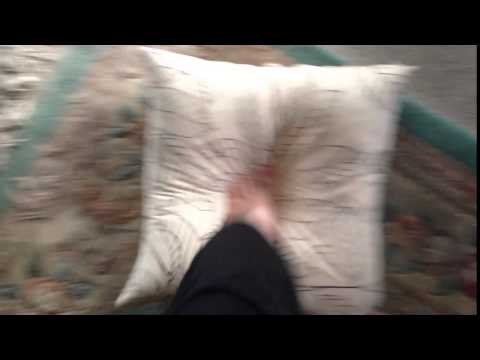 Stomping A Pillow - YouTube