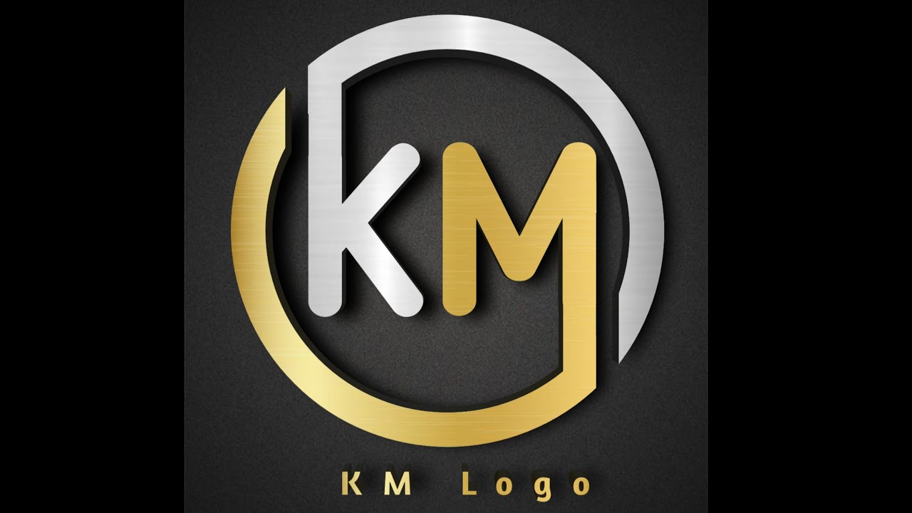 #vscreation #logodesigning #KMlogo KM logo designing in mobile - How to ...