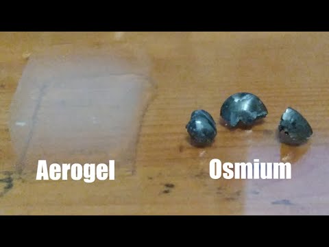 The lightest solid vs the densest solid!! (on earth) - YouTube