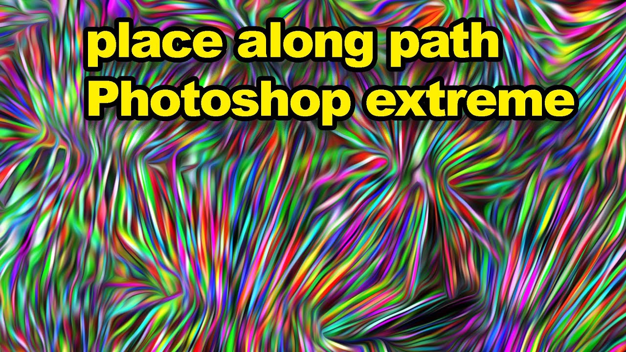 How To Use Place Along Path Patterns In Photoshop For Beginners - YouTube