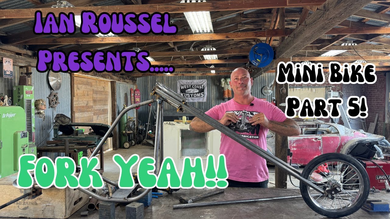 Mini Bike Trike Part 5! Ian Roussel Designs The Front Fork Geometry 📐🤓 ...
