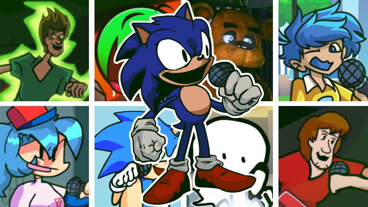 FAKER but Every Turn a Different Character Sings💙💛 (FNF FAKER But ...