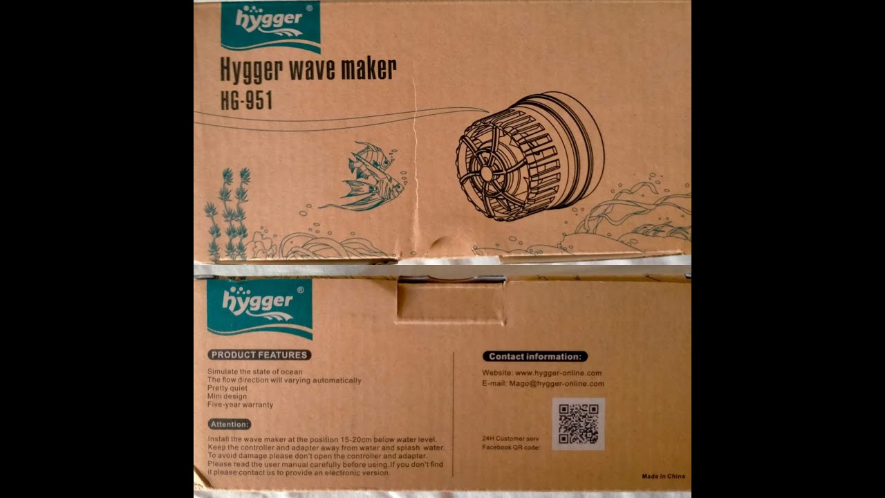 Bomba Hygger wave maker HG 951 - YouTube