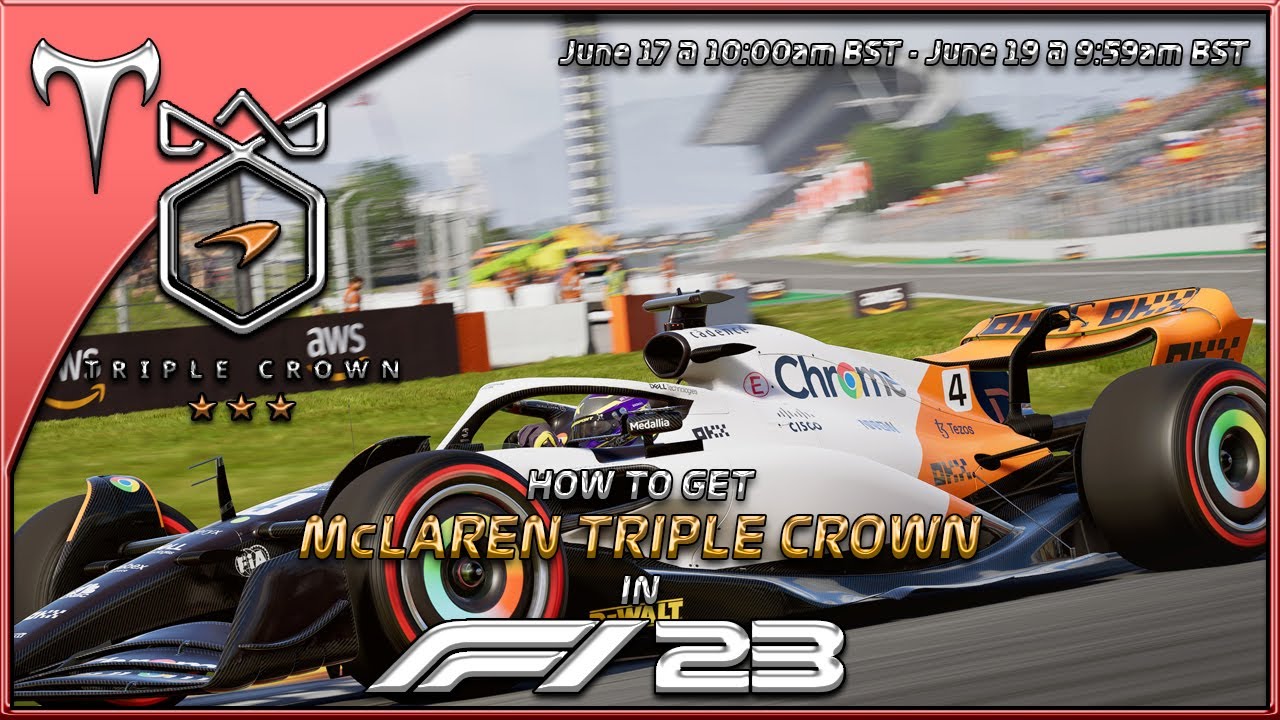 HOW TO GET THE MCLAREN TRIPLE CROWN LIVERY IN F1 23 - YouTube