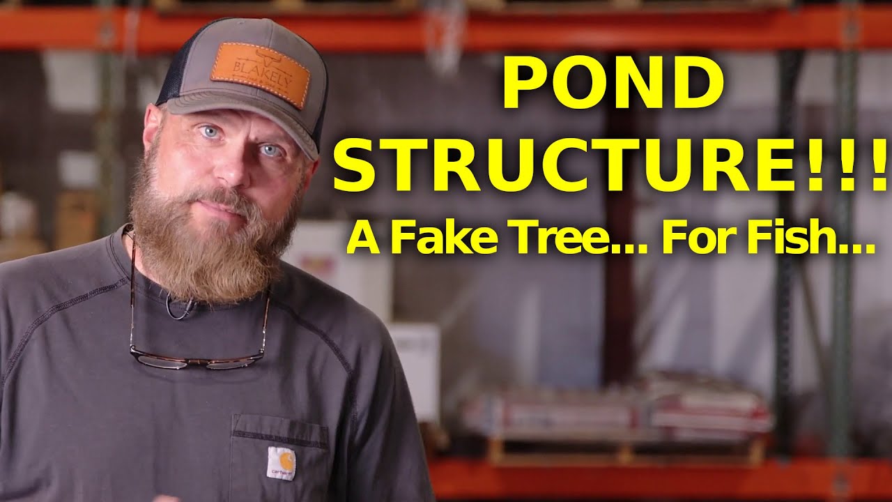 Making EASY pond structures for my fishing pond! - YouTube