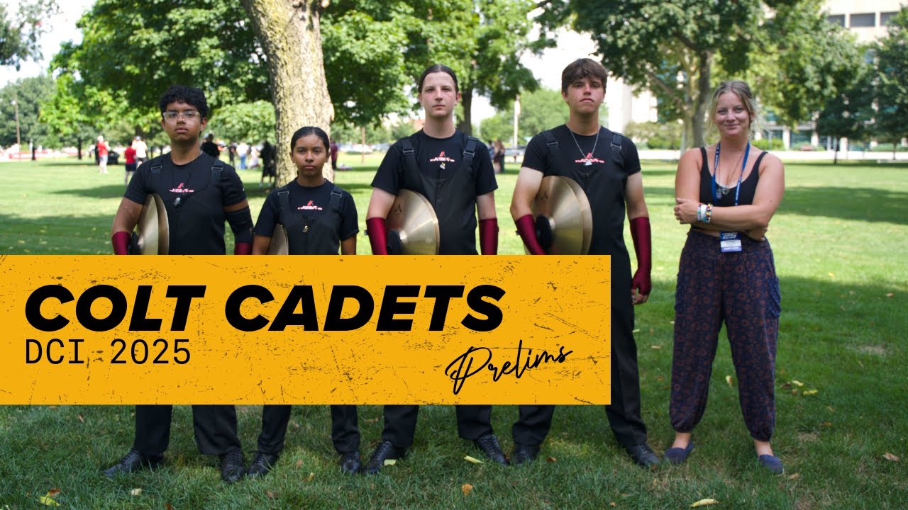 Colt Cadets Cymbal Line 2025 / DCI Prelims / In the Lot with Seavine ...