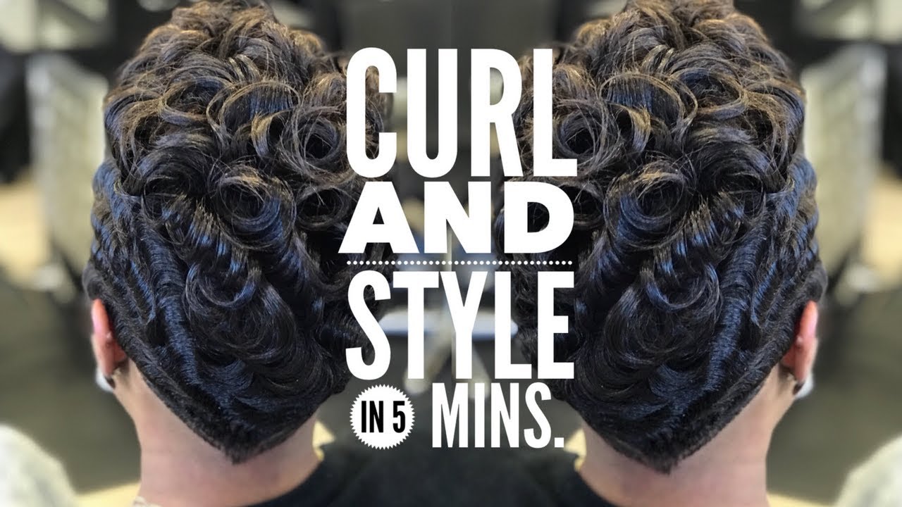 5 MIN. STEP BY STEP HOW TO CURL SHORT HAIR @CRAZYABOUTANGEL - YouTube