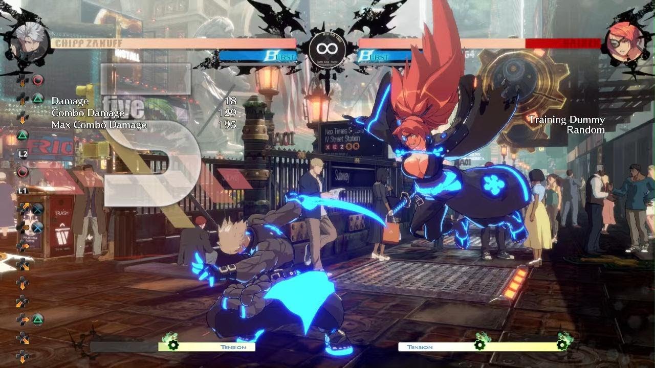 GGST | Chipp Senshuu overhead basic and side switch combo. - YouTube