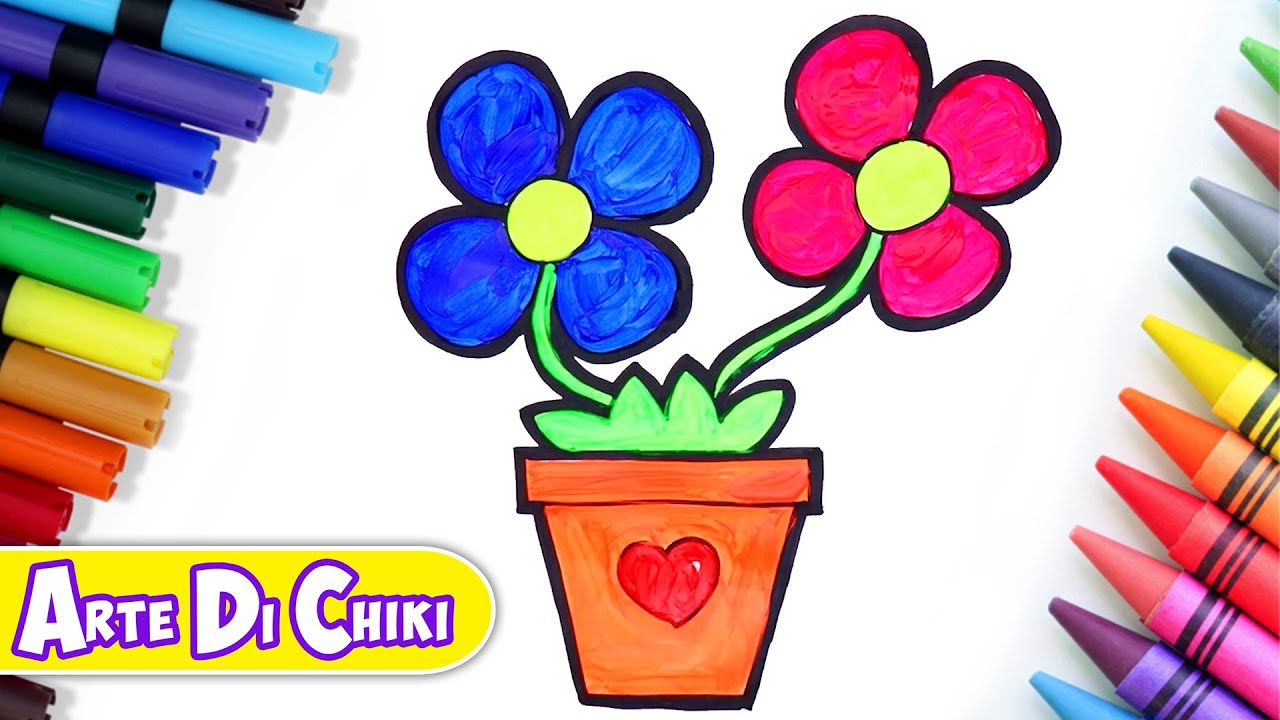 Disegni Facili Per Bambini Fiori Disegni Da Colorare Fiori PDF, Pagine