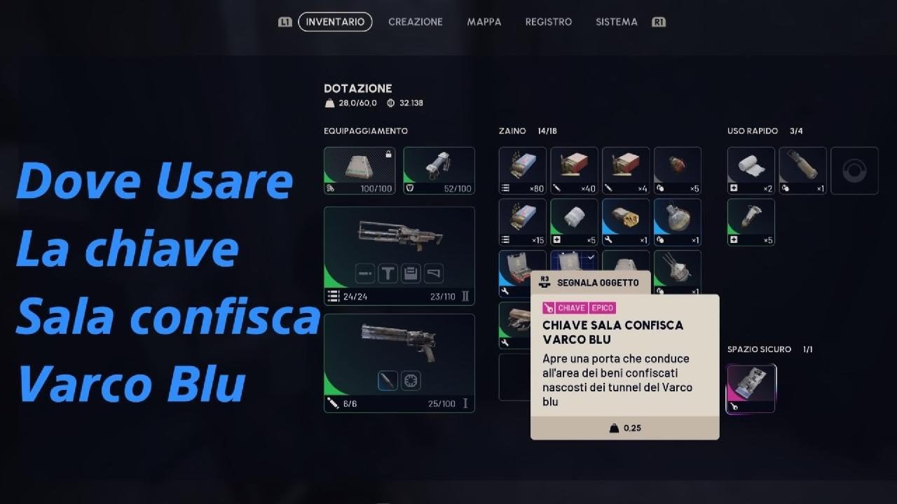 Arc Raiders: Dove usare la chiave sala confisca varco blu - YouTube