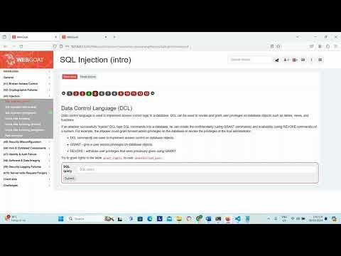 webgoat solution - YouTube