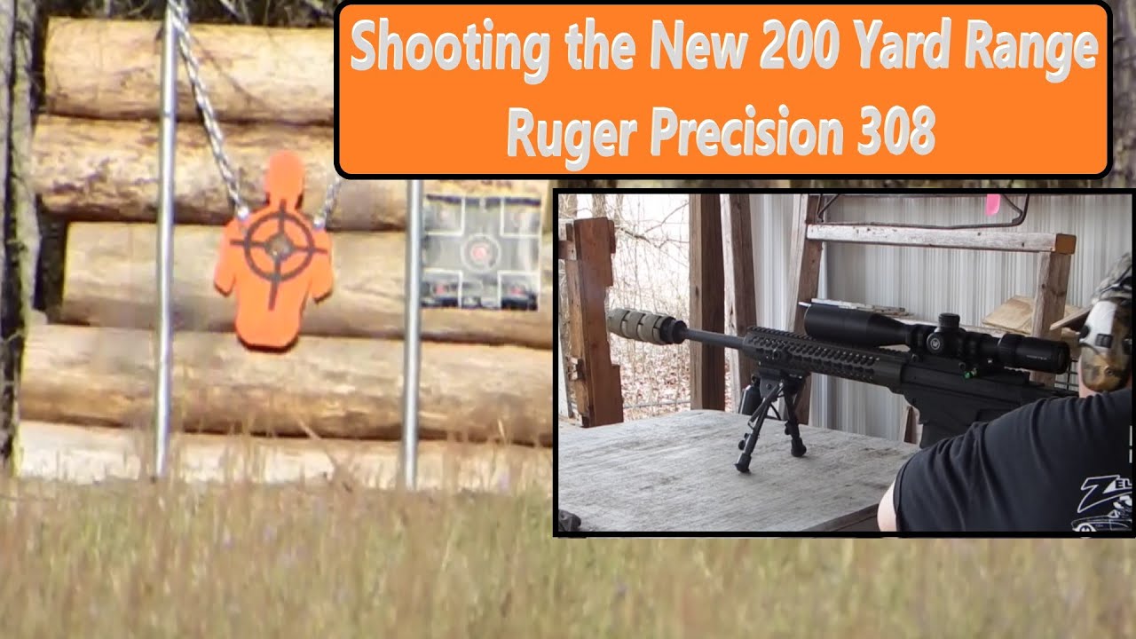 Testing the 200 yard dove field range - Ruger Precision 308 - YouTube