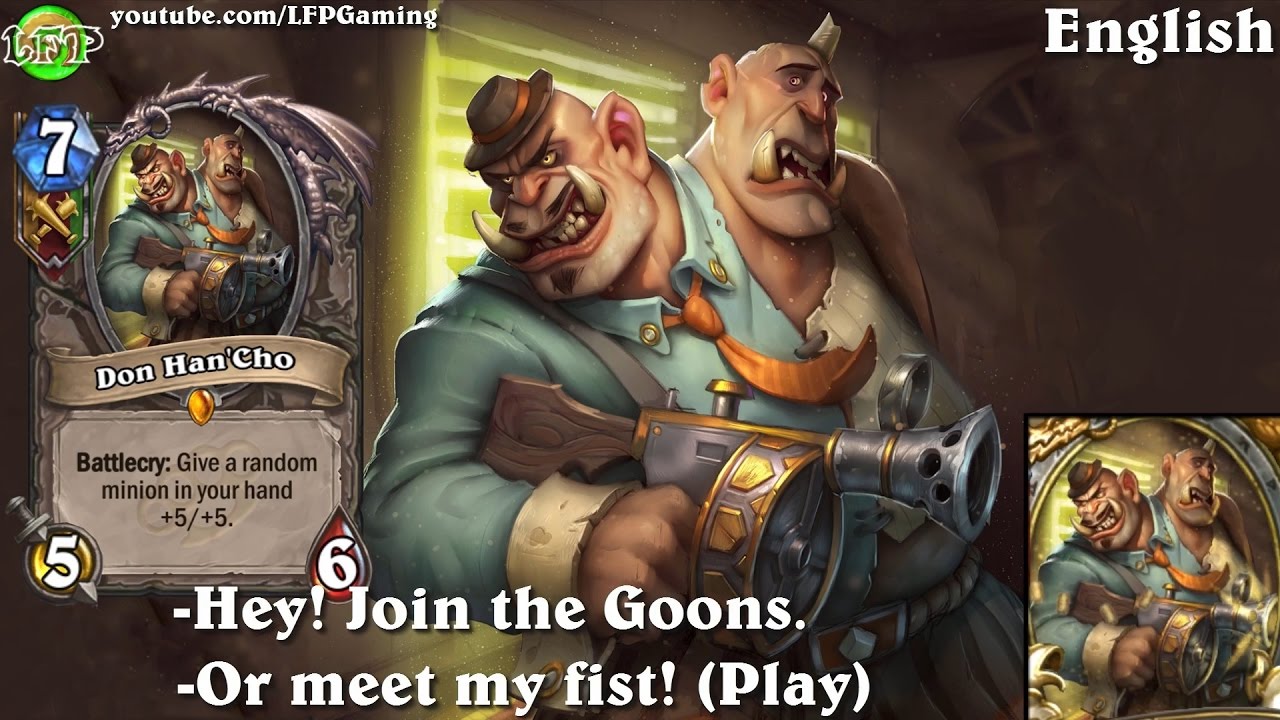 Hearthstone: Don Han'Cho card sounds in 14 languages -MSoG -Gadgetzan ...