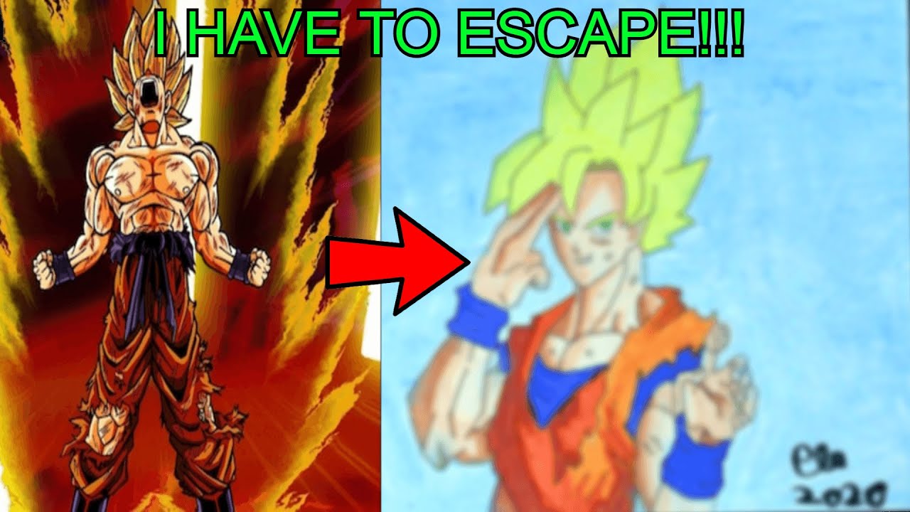 HOW TO DRAW GOKU'S SPEEDY ABILITY INSTANT TRANSMISSION - YouTube