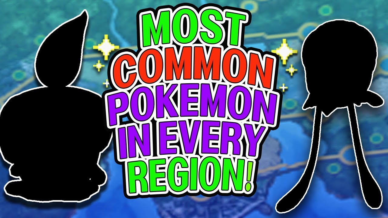 The Most COMMON Pokemon In Every Region! - YouTube