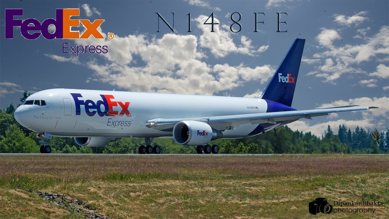 FedEx Boeing 767-300F (N148FE) delivery flight PAE Everett to Fedex hub ...