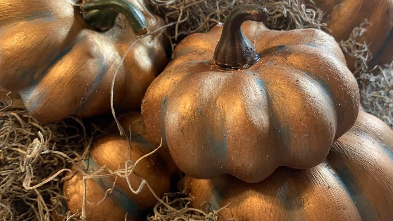 How to make copper pumpkins EASY - YouTube