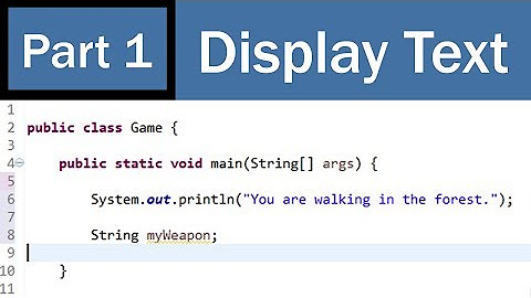 (For Complete Beginners) Text Adventure Game Tutorial in Java - YouTube