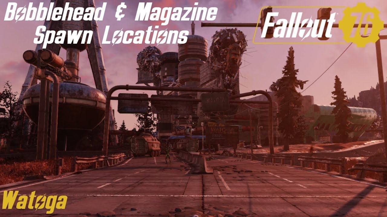 Fallout 76 Bobblehead & Magazine Spawn Locations - Watoga - YouTube