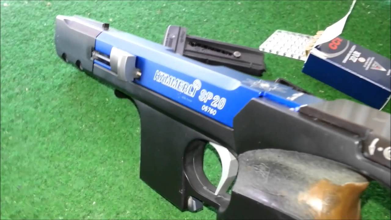 HAMMERLI SP20 semi automatic pistol .22LR - YouTube