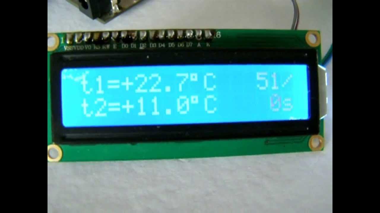 two LM335 temperature transmission to a display wirelessly using Arduino (I) - YouTube