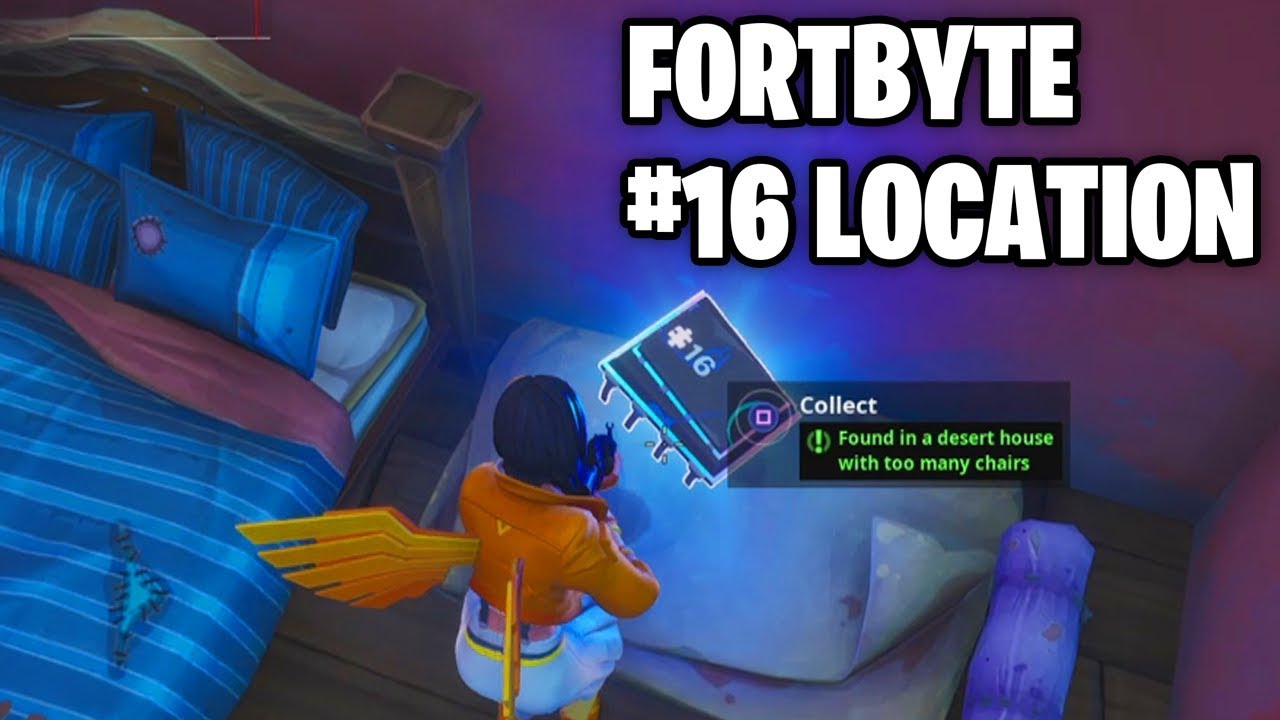 FORTNITE Fortbyte 16 - Found in a Desert House with Too Many Chairs ...