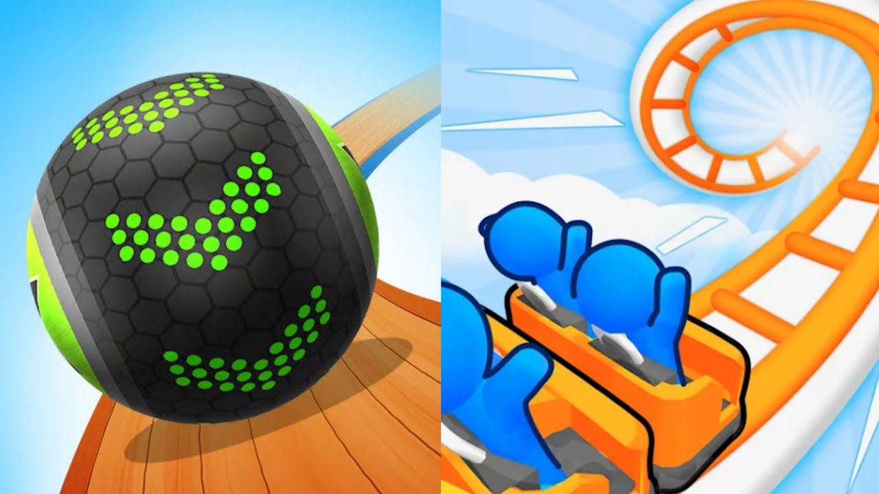 Going Balls vs Runner Coaster - All Levels Gameplay Walkthrough - YouTube