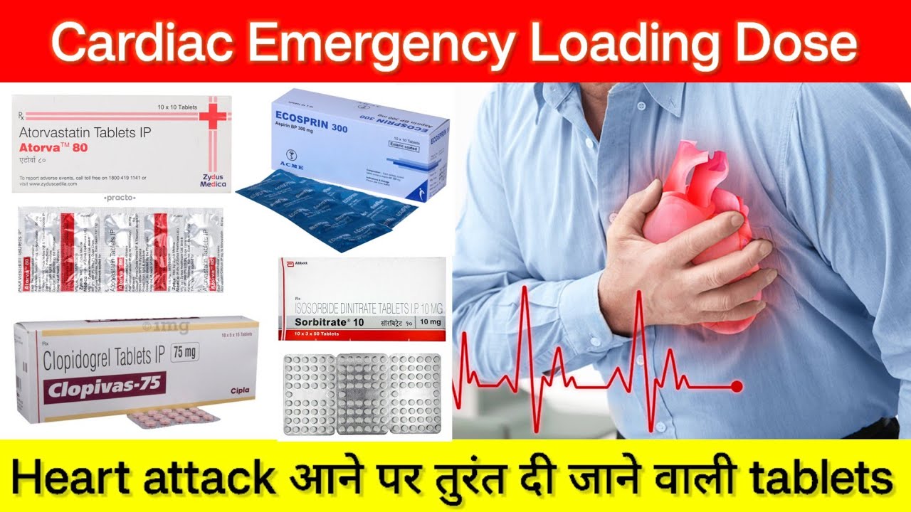 Cardiac arrest आने पर दी जाने वाली Tablets || Emergency Loading Dose ...