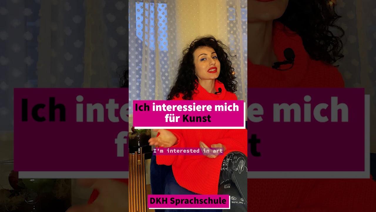 Deutsch lernen - sich interessieren - YouTube