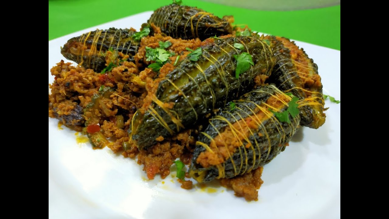 Keema Karelay Bhare Hue Karelay | Qeema Bhare Karele Recipe | Stuffed ...