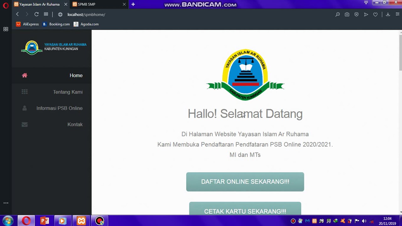 Aplikasi Web SPMB - YouTube