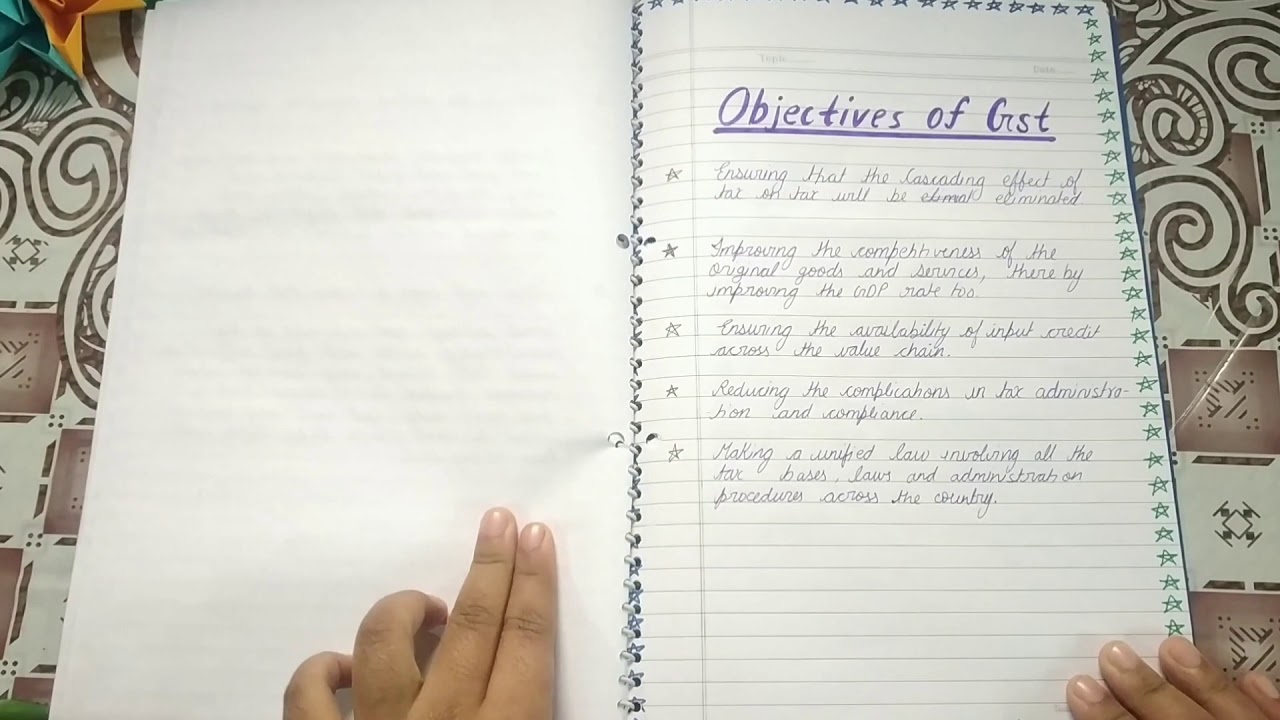 Accounts project | GST {Goods and service tax} class 11 th - YouTube