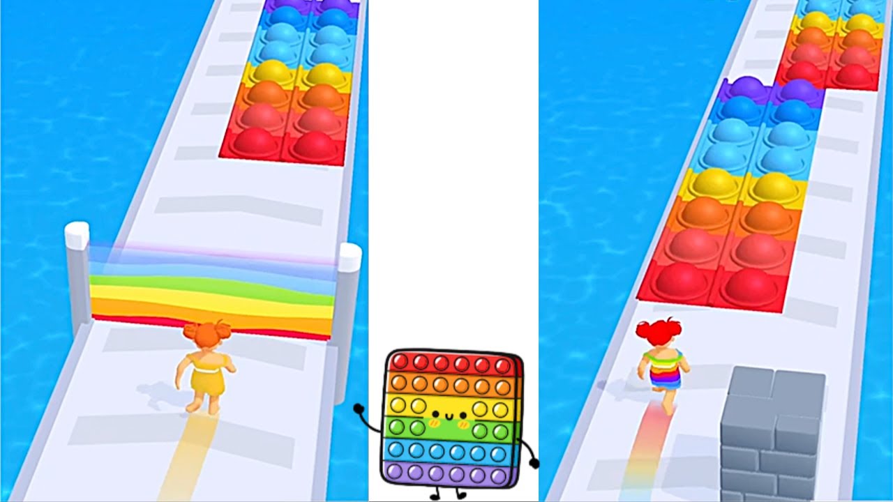 Pop It Run: Pop It Fidget Toys 🌈👸🌈 25-26 Levels Gameplay Trailer ...