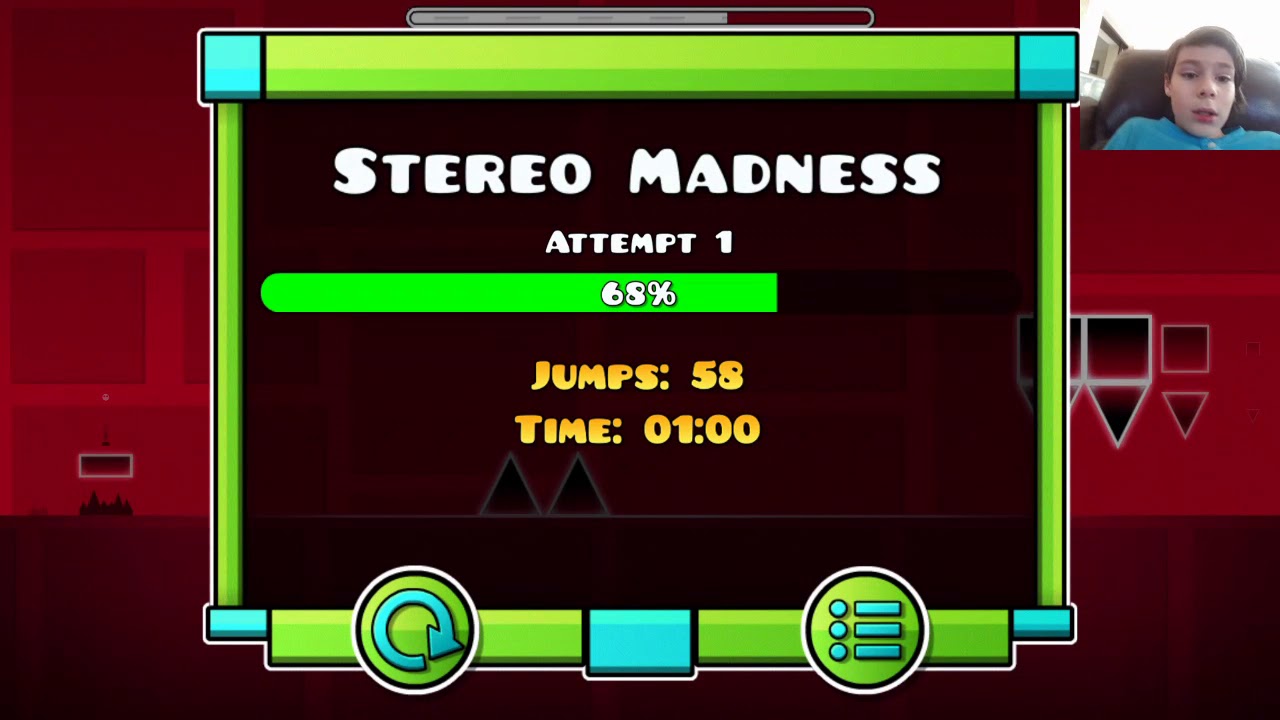 Geometry dash small gameplay. - YouTube