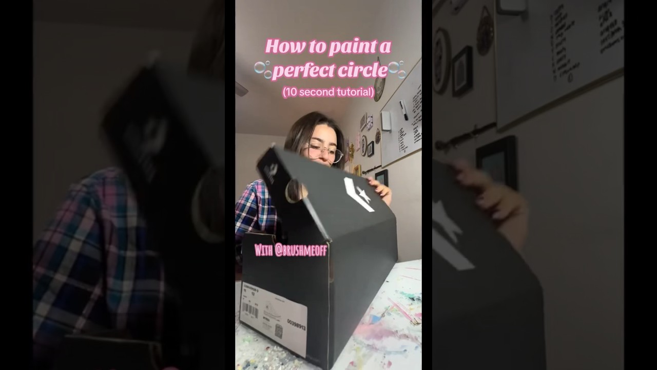 How to paint a perfect circle 🫧 #handpainted #arttipsandtricks # ...
