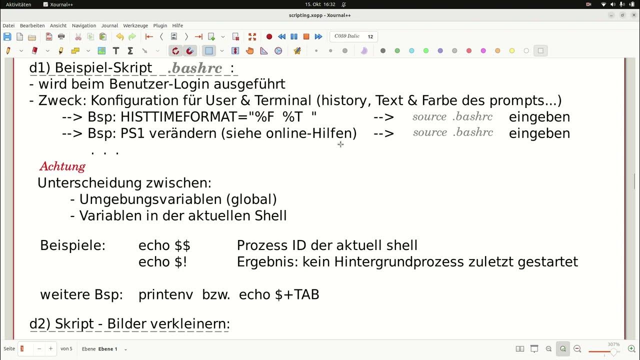 Crashkurs Scripting (4/6 - Skript-Analyse (bashrc & Bild-Verkleinerung) - LF10b - YouTube