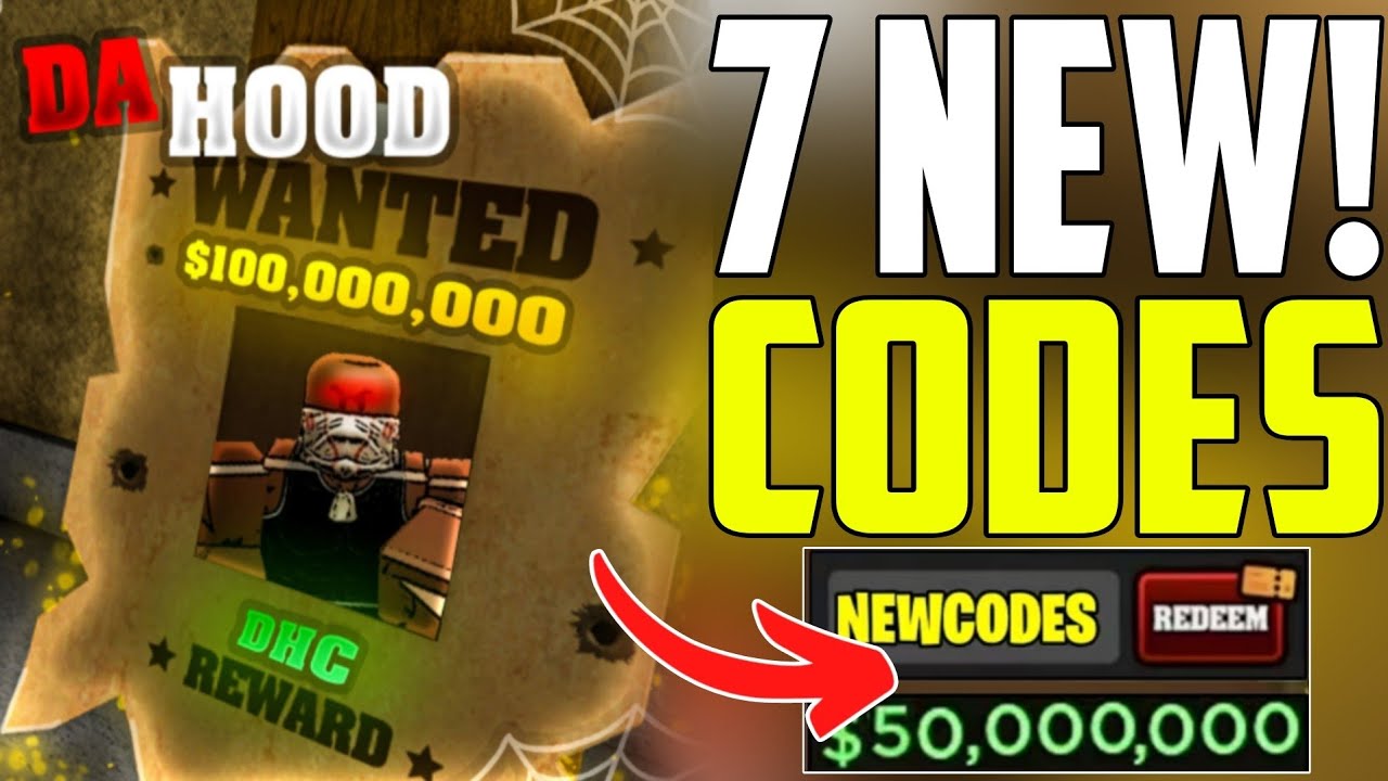 UPDATE ,DA HOOD WORKING CODES 2025 - DA HOOD ROBLOX CODES - DH FREE ...