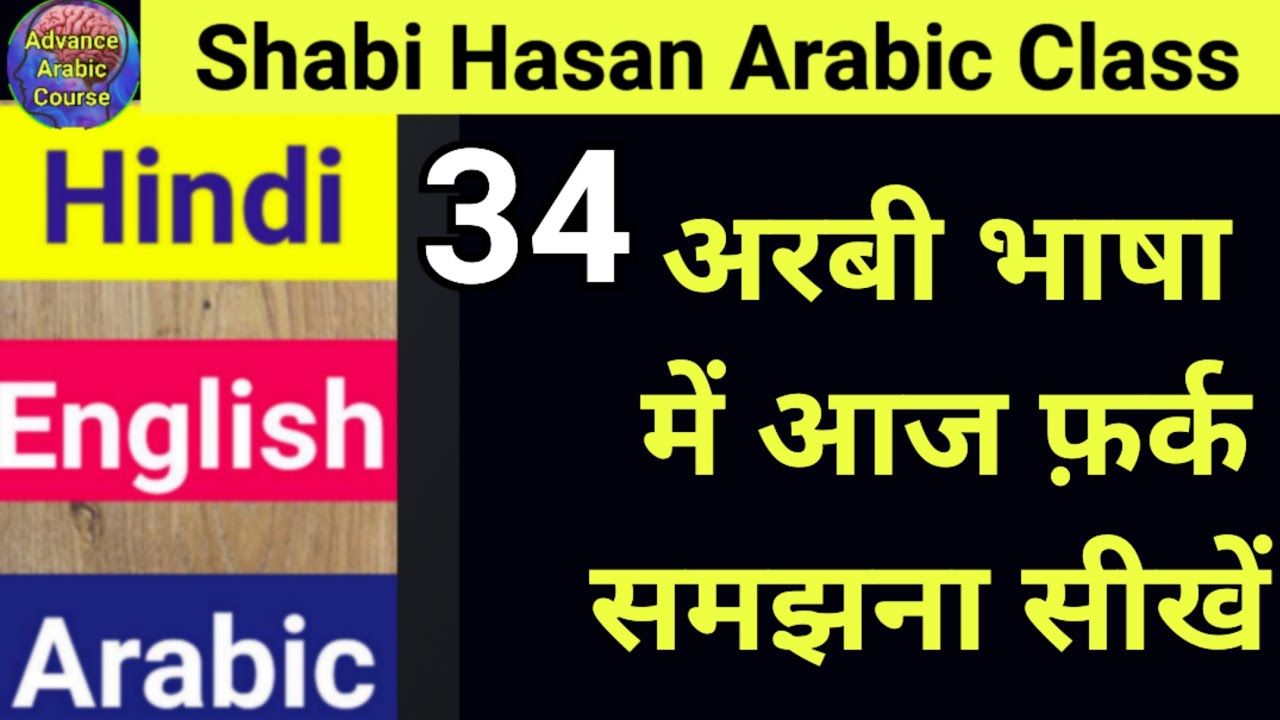Shabi Hasan Arabic Speaking Class | Shabi Hasan Kuwait - YouTube