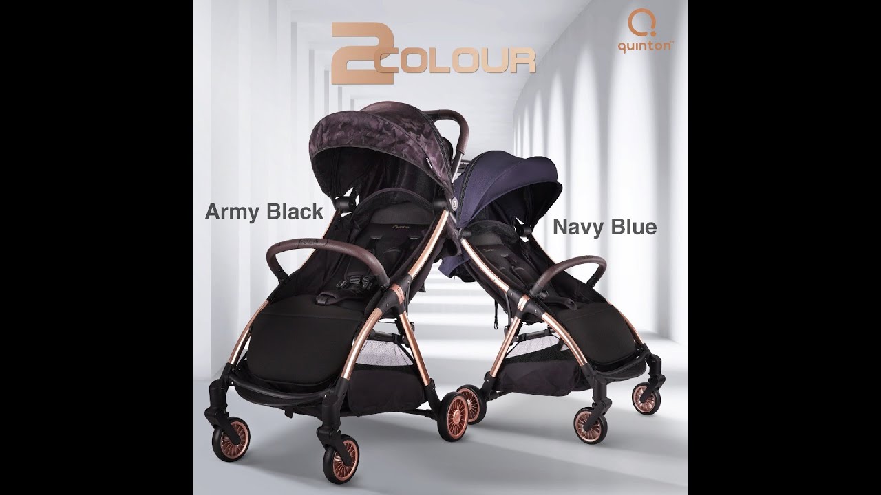 Quinton Baby Gold Fold Stroller - YouTube