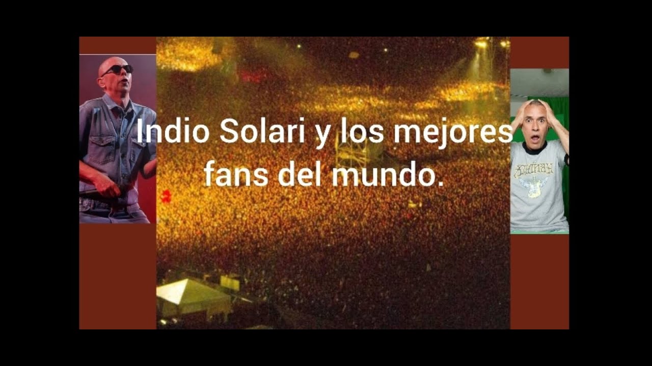 Indio Solari en especial,Sabado 27 por la tarde. - YouTube
